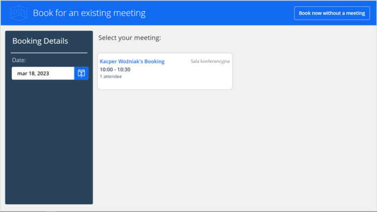 Meeting room reservations - Power Apps | Inlogica