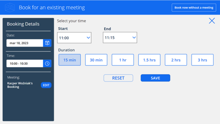 Meeting room reservations - Power Apps | Inlogica