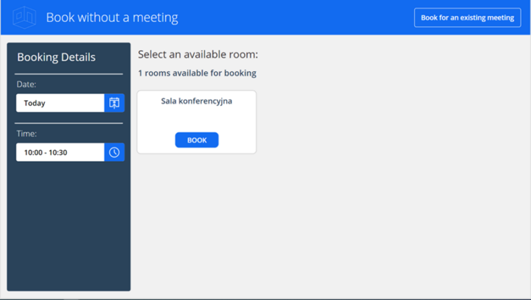 Meeting room reservations - Power Apps | Inlogica